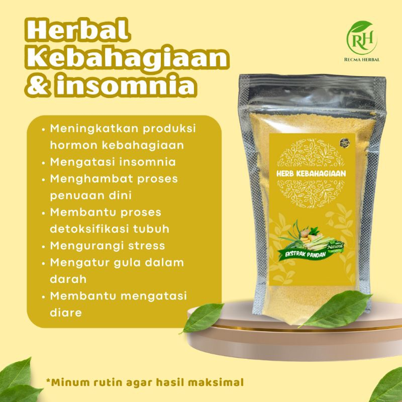 Jual EKSTRAK JAHE PANDAN HERBAL BAHAGIA DAN INSOMNIA | Shopee Indonesia