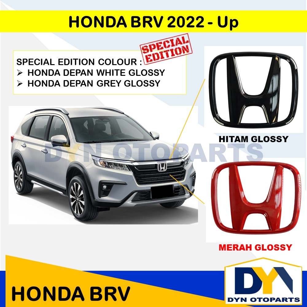 Jual DYN176- honda BRV 2022 up, Logo Honda Depan Belakang BRV 2022 - Up ...