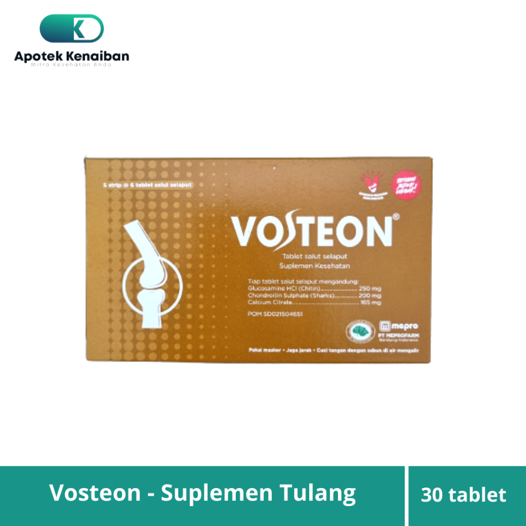 Jual VOSTEON BOX 30 TABLET / SUPLEMEN TULANG & SENDI | Shopee Indonesia