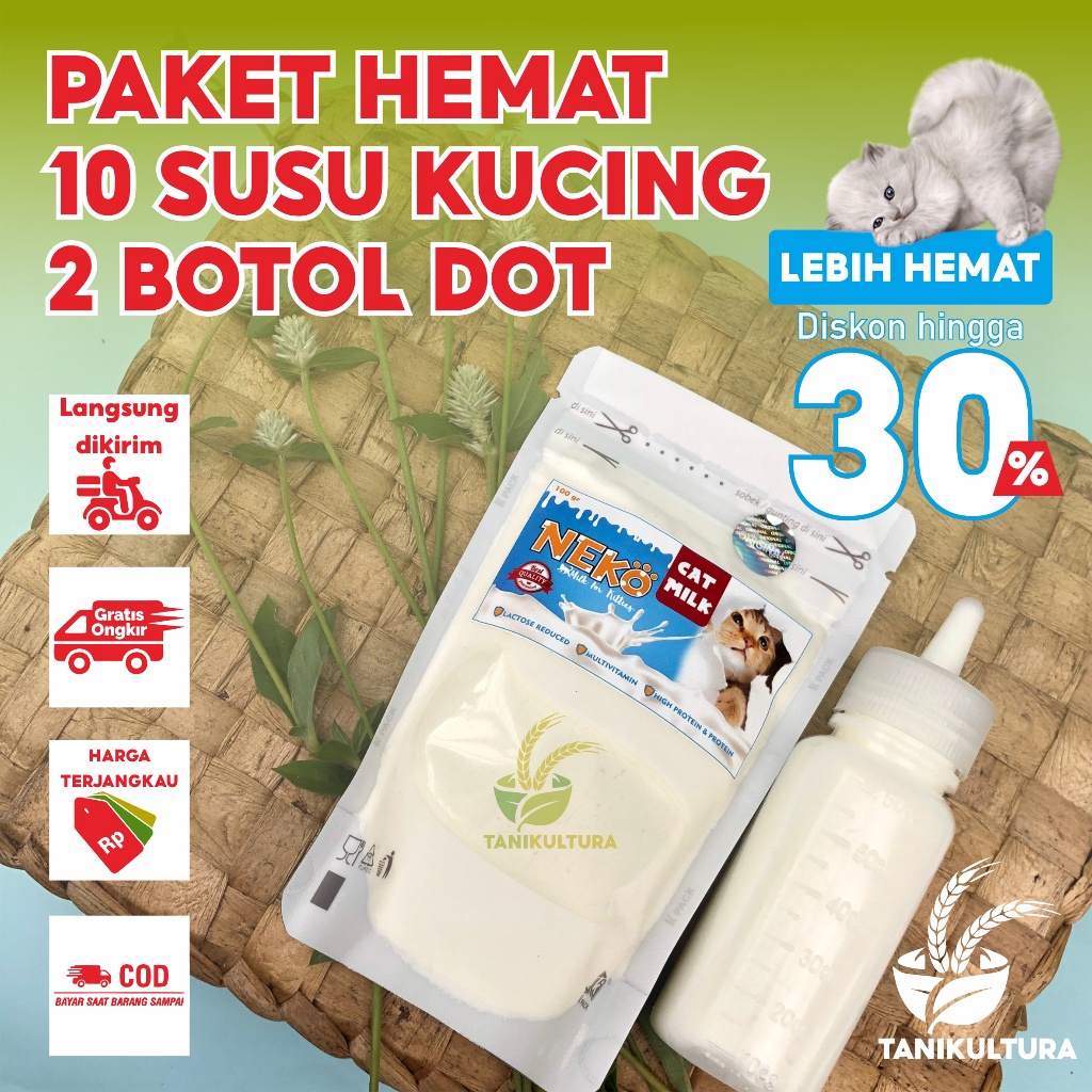 Jual Paket Susu Kucing Dan Dot Kucing Kitten Bayi 0 2 Bulan Hingga ...
