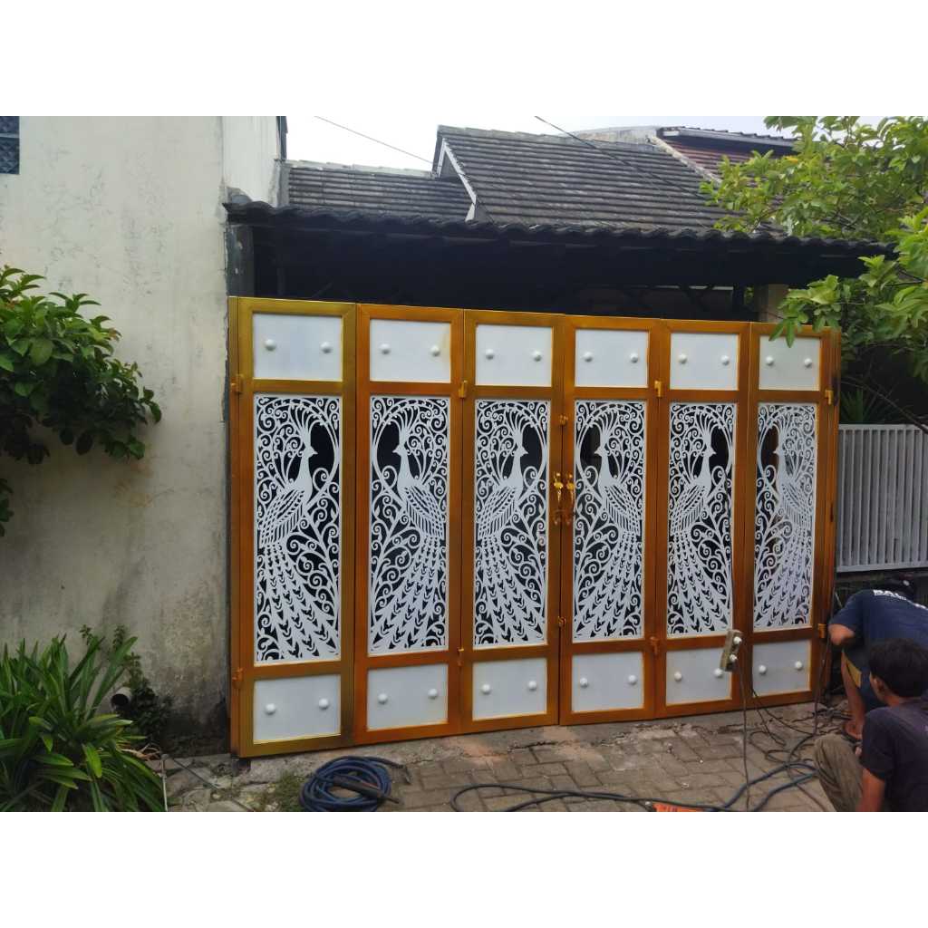 Jual Pagar Pintu Besi Fasad Cutting Laser Plat 1,6 mm Berkualitas Free ...