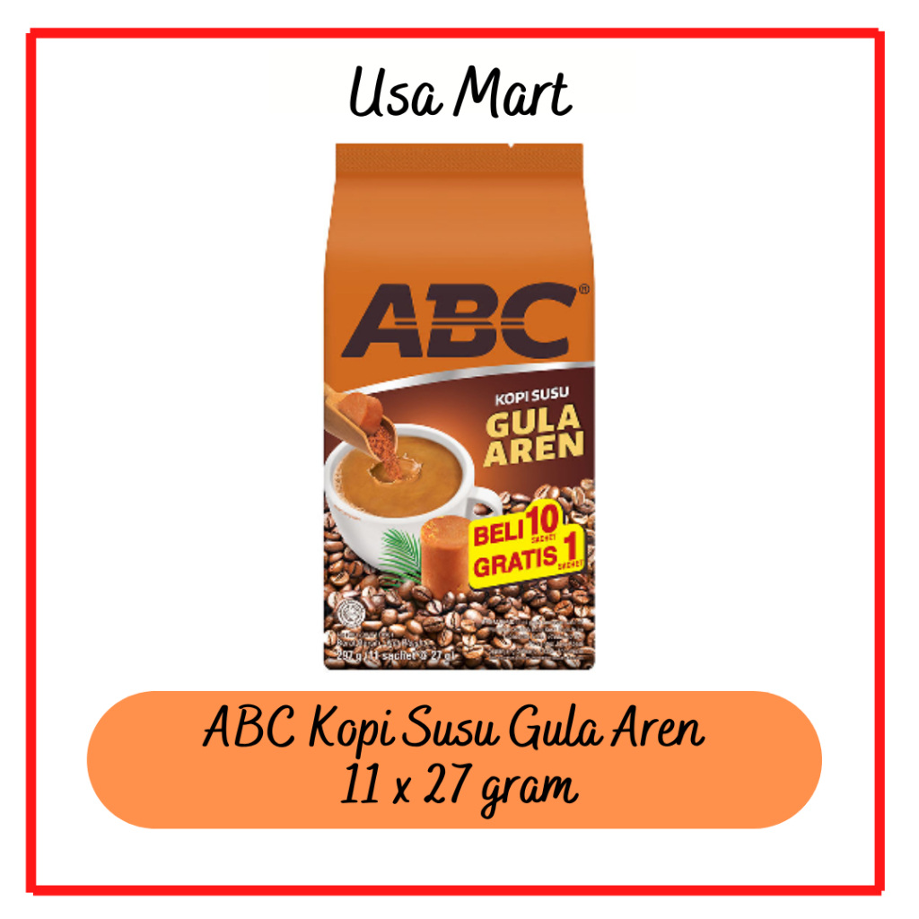 Jual [ PROMO ] ABC Kopi Susu Gula Aren 11 x 27 gram | Shopee Indonesia