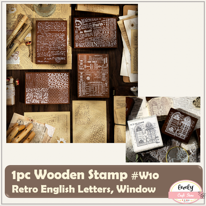 Jual LovelyCraftStore | W10 ~ DIY Wooden Rubber Stamp Stempel Kayu ...