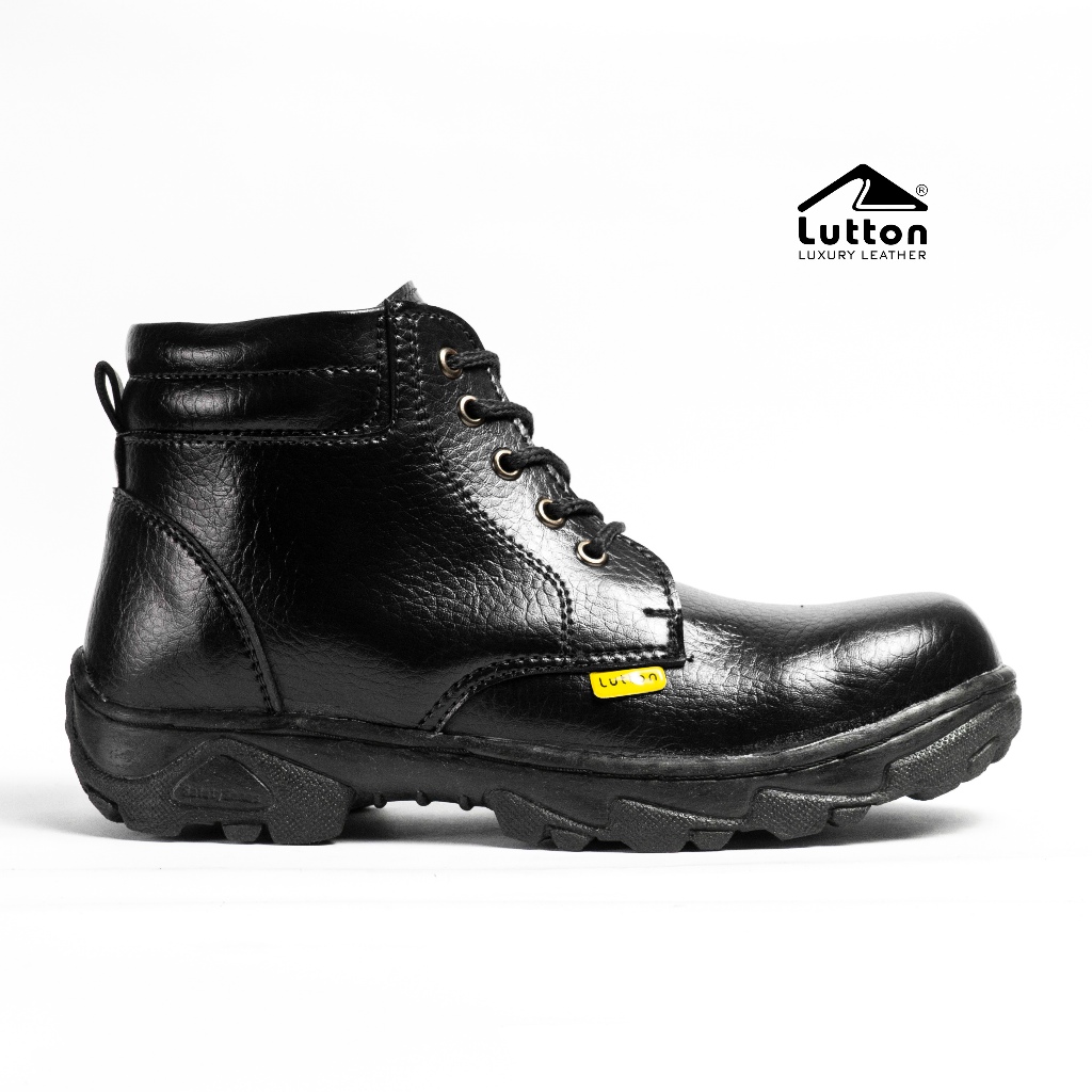 Jual Lutton 39-43 Sepatu Safety Booth ujung Besi | Shopee Indonesia