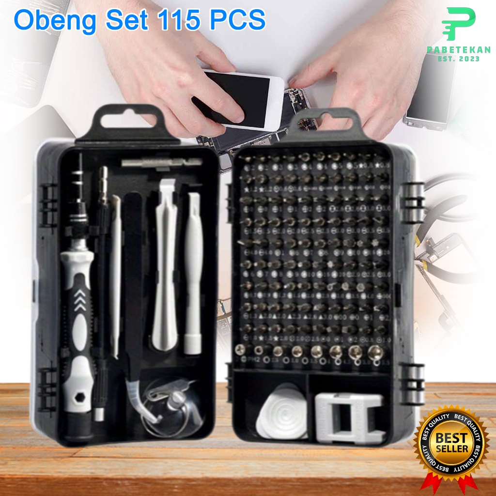 Jual Toolkit Set Lengkap 115 Pcs In 1 Multifungsi Tool Set Alat Servis ...