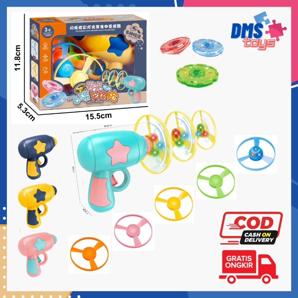 Jual Mainan Anak Gyro Ufo Gun DMS.Toys | Shopee Indonesia