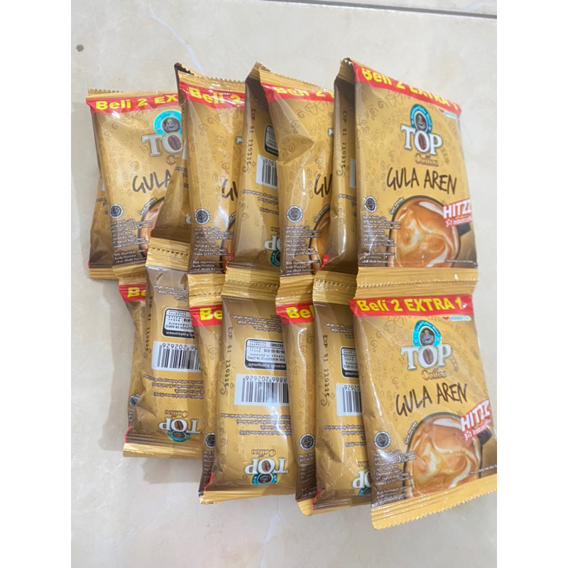 Jual Top Coffe Gula Aren 1 Renteng (22g x 15sacet) | Shopee Indonesia