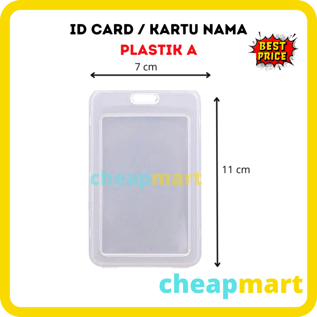 Jual LENGKAP ID CARD Kartu Nama Holder Mika Tali Lanyard Gantungan ...