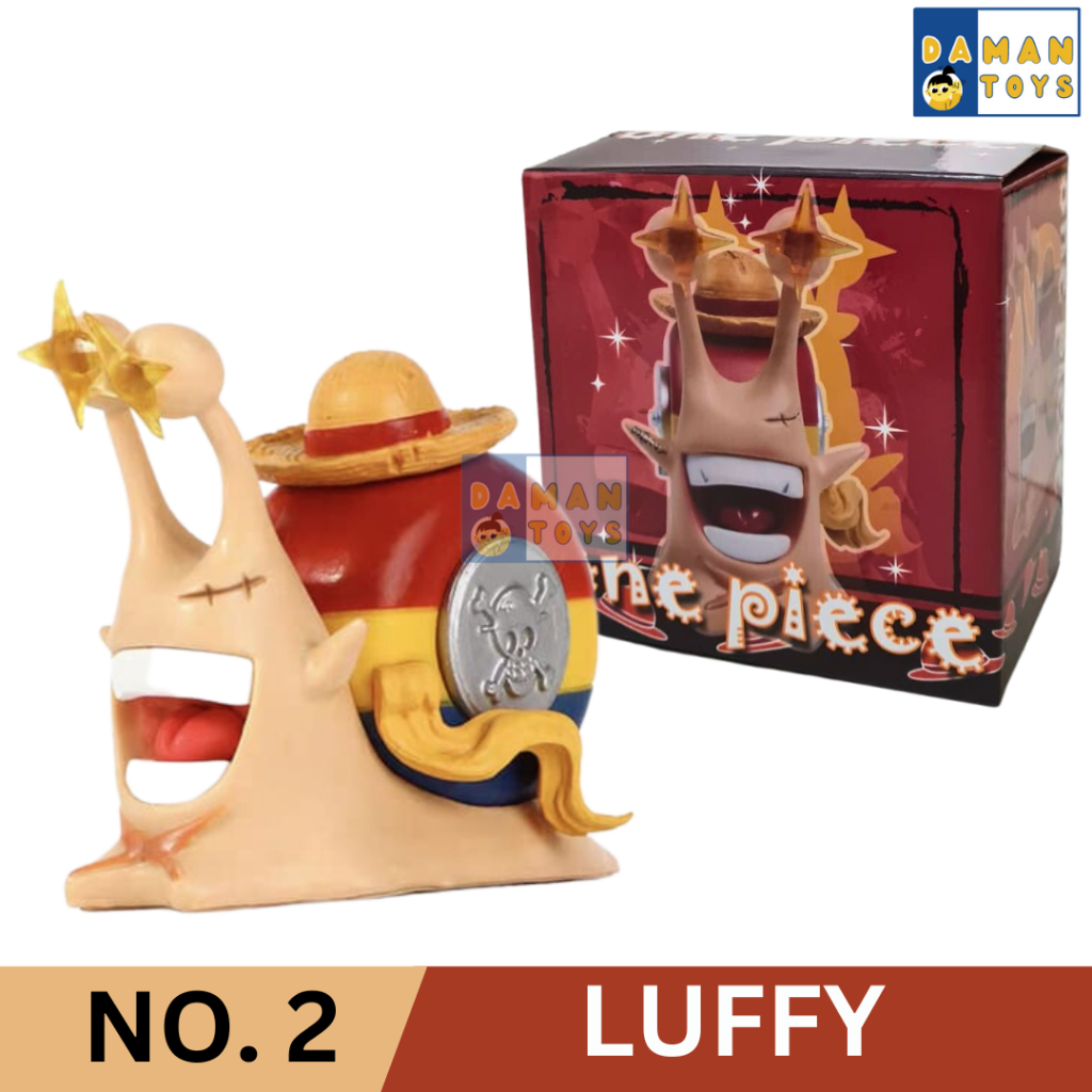 Jual One Piece Action Figure Denden Den Den Mushi Luffy Zoro Nami Snail ...