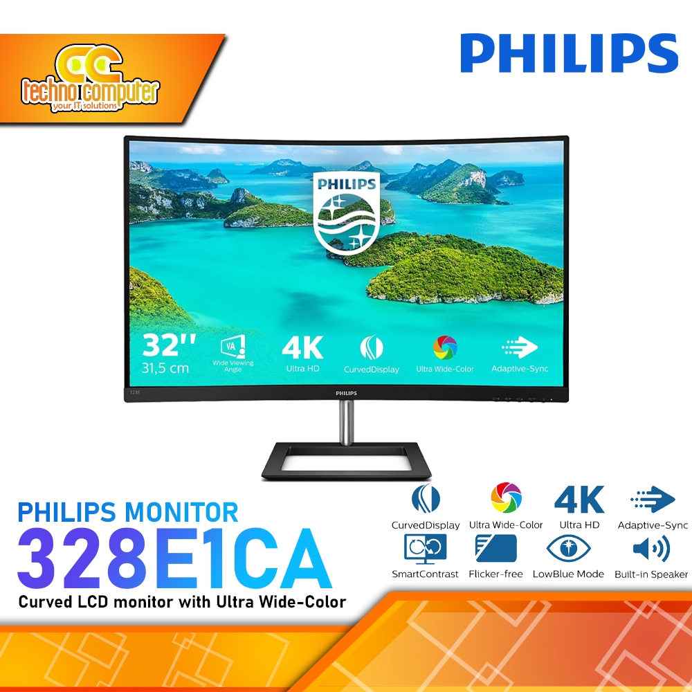 Jual MONITOR PHILIPS 328E1CA/70 Curved Monitor - 32 inch, 4K UHD (3840 ...