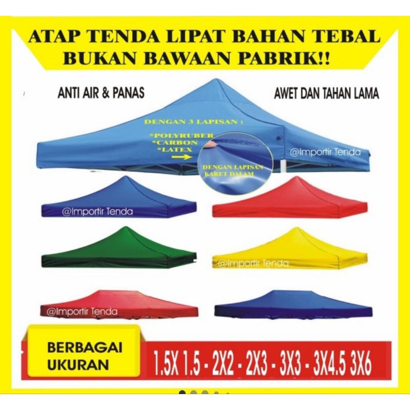 Jual Atap tenda uk 3x3 | Shopee Indonesia