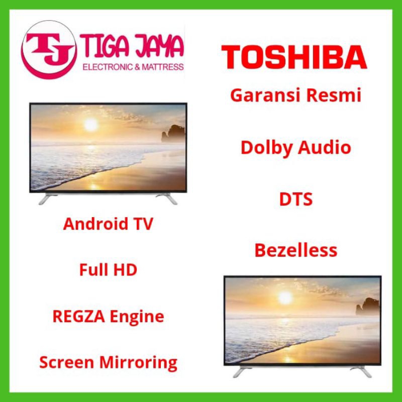 Jual TOSHIBA 43V35 LED ANDROID TV 43 INCH FULL HD 43V35KP | Shopee Indonesia