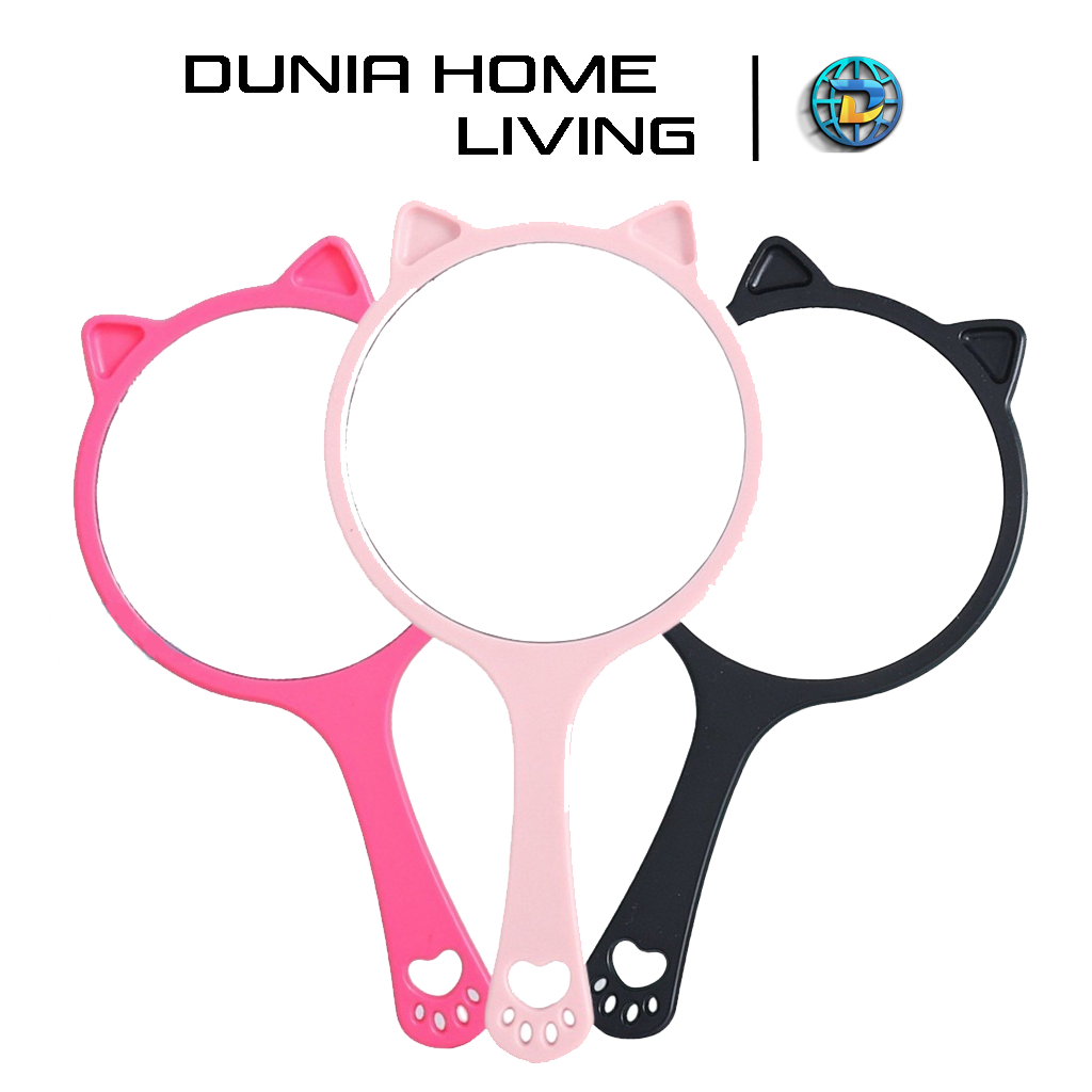 Jual DUNIA HOME LIVING CERMIN GENGGAM TANGAN BULAT PORTABLE KACA CERMIN ...