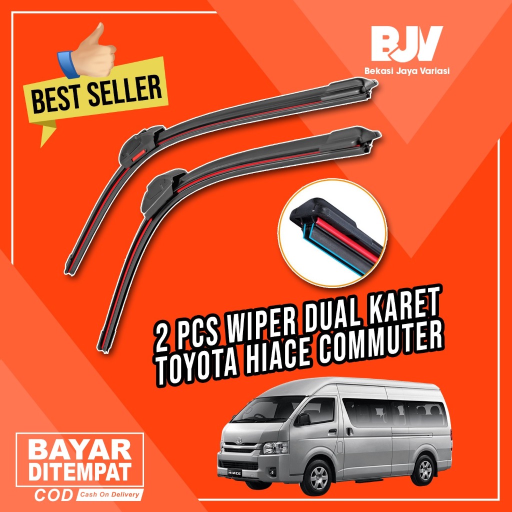 Jual Wiper Mobil Dual Blade - Toyota Hiace Commuter - Wiper Frameless ...