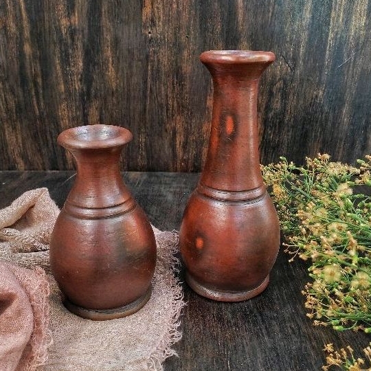 Jual VAS BUNGA TANAH LIAT / VAS BUNGA GERABAH / VAS SEMAR / VAS VINTAGE ...