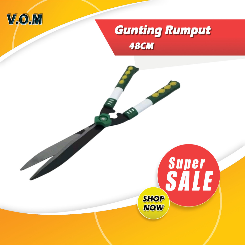 Jual Gunting Rumput Super Tajam 48CM Gunting Potong Rumput Besar 0987 ...