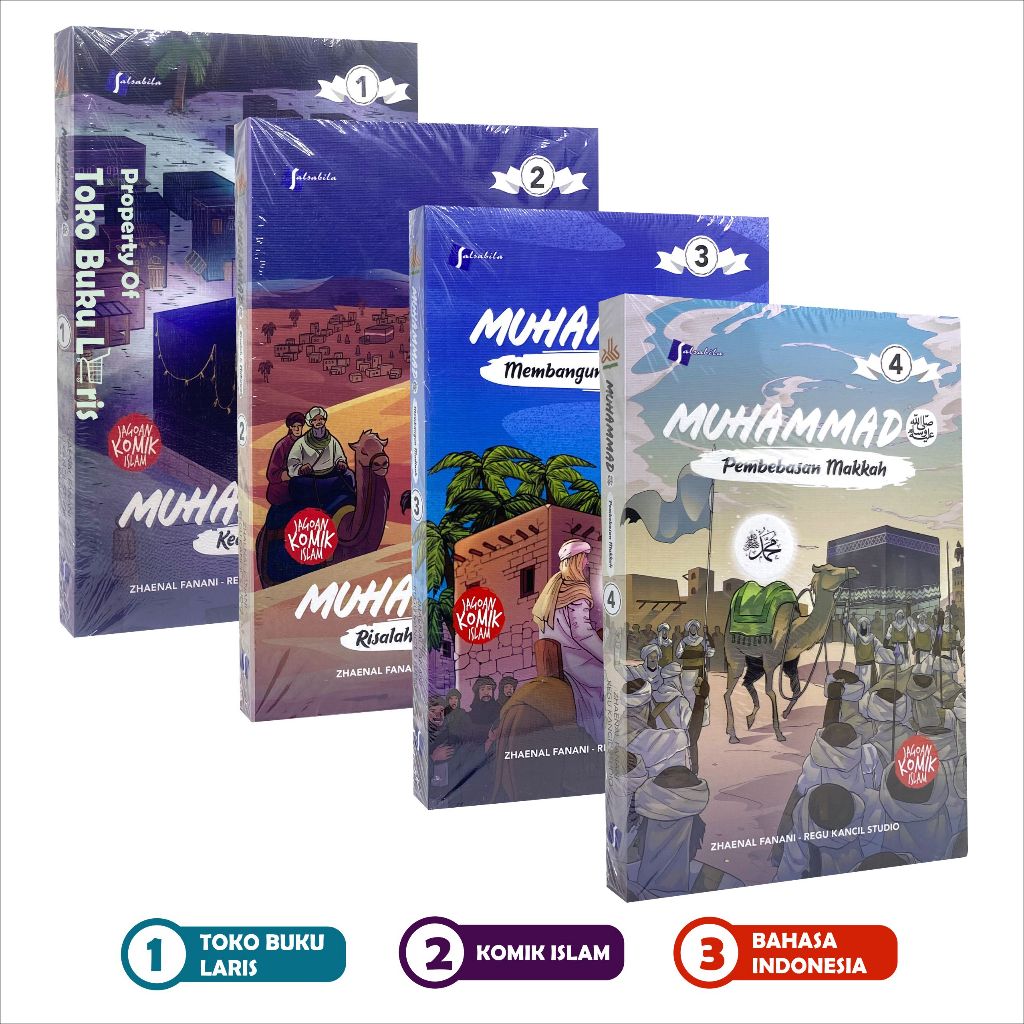 Jual Paket 4 Buku Komik Muhammad Jilid 1 2 3 4 Lengkap Buku Anak Sirah ... Jual Paket 4 Buku Komik Muhammad Jilid 1 2 3 4 Lengkap Buku Anak Sirah ...