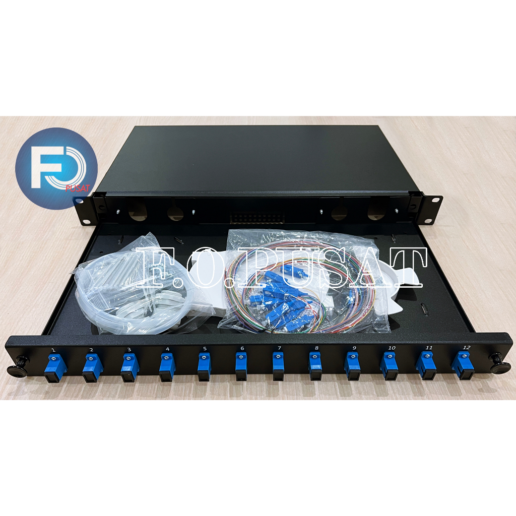 Jual OTB 12 core / ODF FTTH rackmount 12 core SC Kosongan / OTB 12 Core ...