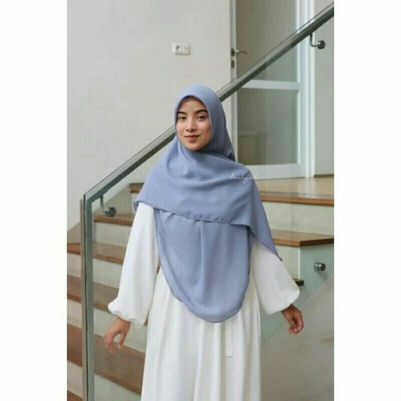 Jual Humaira Scarf segi empat Ala Malay Jumbo/hijab segi empat malay ...