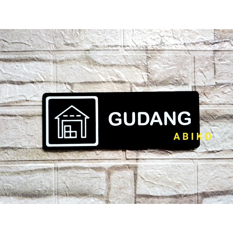 Jual ABIKO - SIGN BOARD ACRYLIC GUDANG / WAREHOUSE | Shopee Indonesia