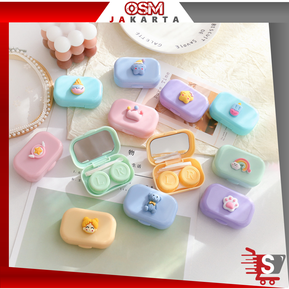 Jual OSM JKT 5987 Tempat Softlens Warna Pastel / Kotak Softlens ...