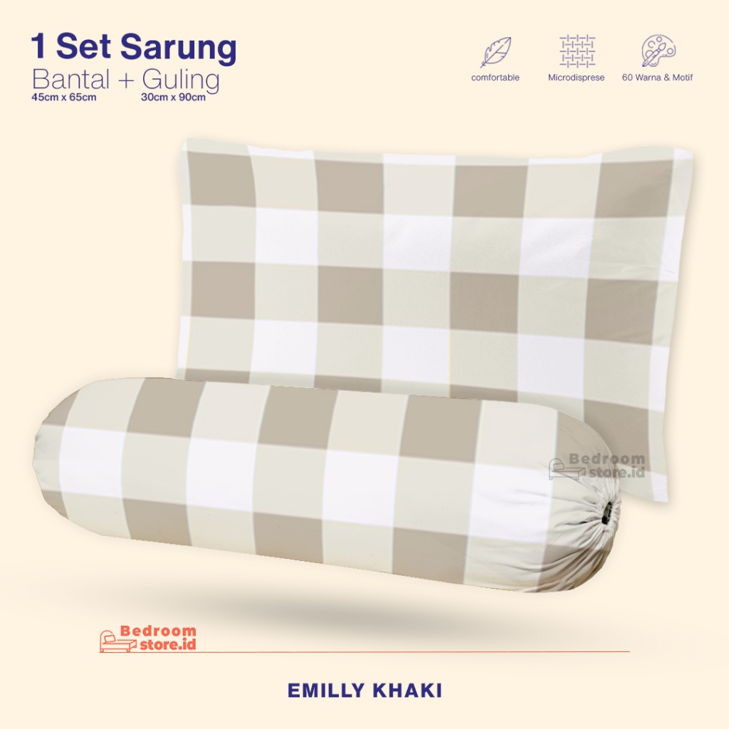 Jual Penambahan Set Sarung Bantal guling Motif Aesthetic | Shopee Indonesia