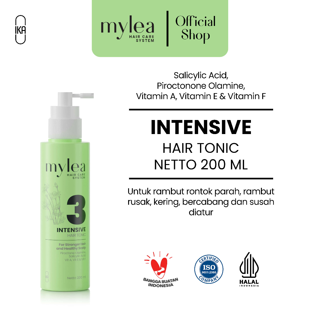 Jual Mylea Intensive Hair Tonic 200ml for Excessive Hairloss & Damaged ...