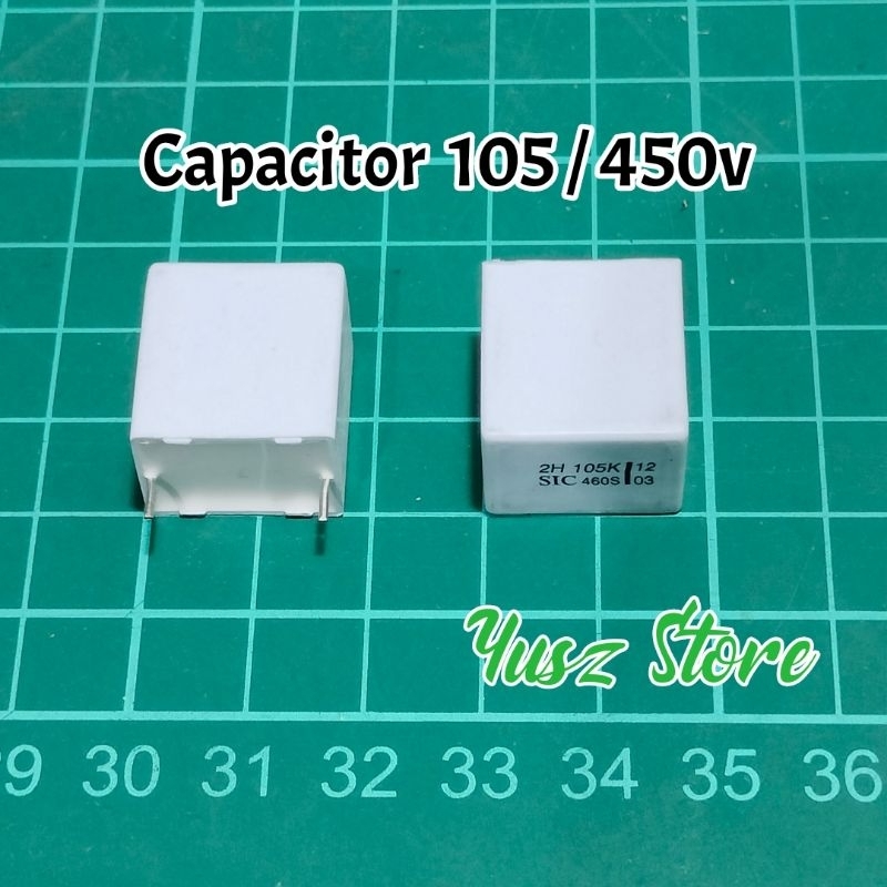 Jual Capacitor 105 450v Kapasitor Film 105j 450volt 1uf 450 volt ...