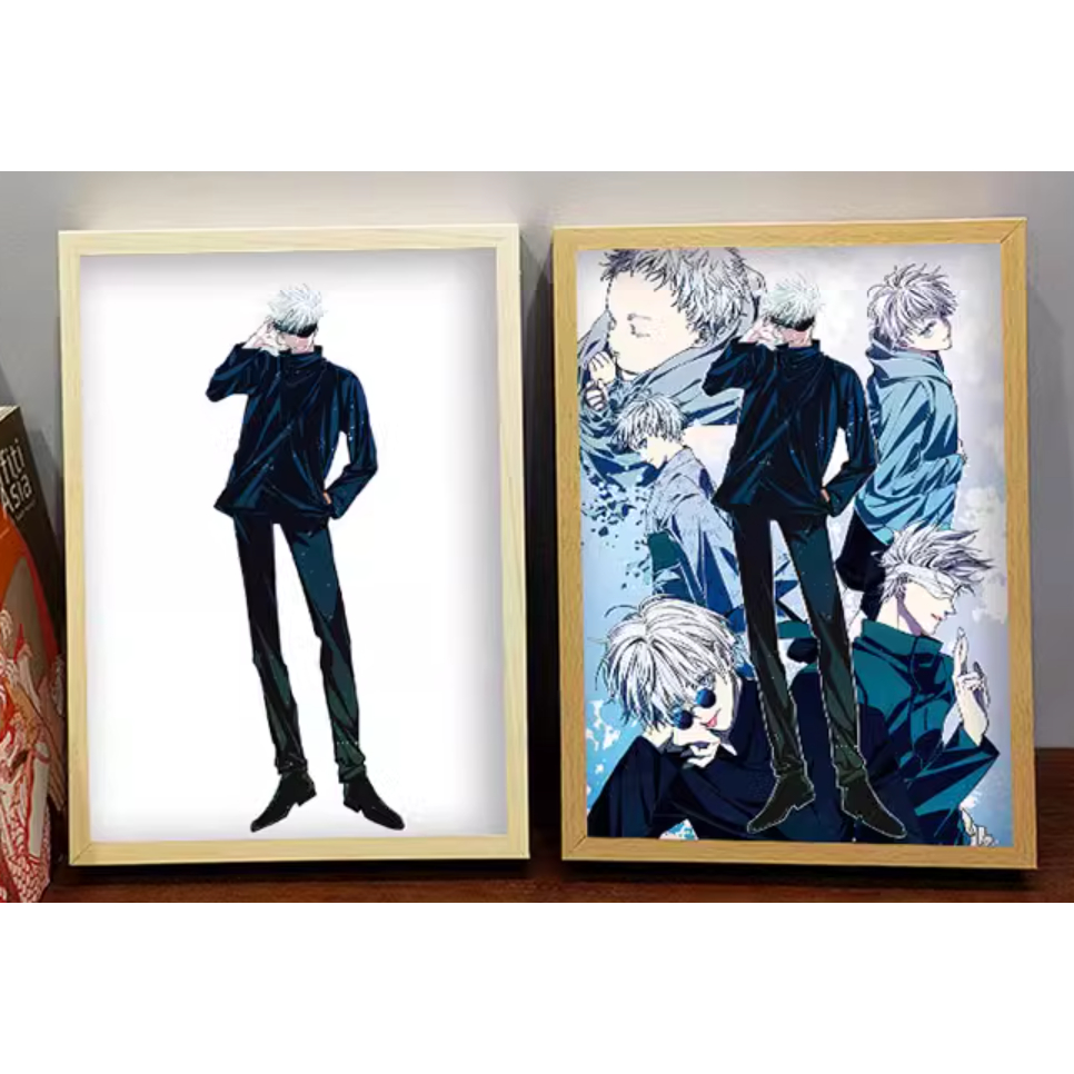 Jual Jujutsu Kaisen Gojo Satoru Geto Suguru SatoSugu Light Box Frame ...