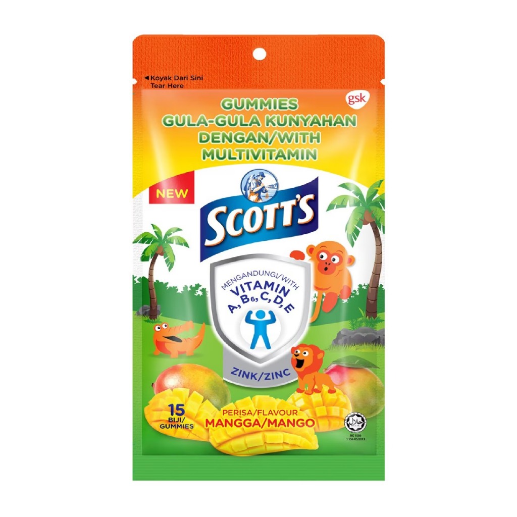 Jual Scott's gummies Dha Scotts gummies Dha Vitamin anak 60s ...
