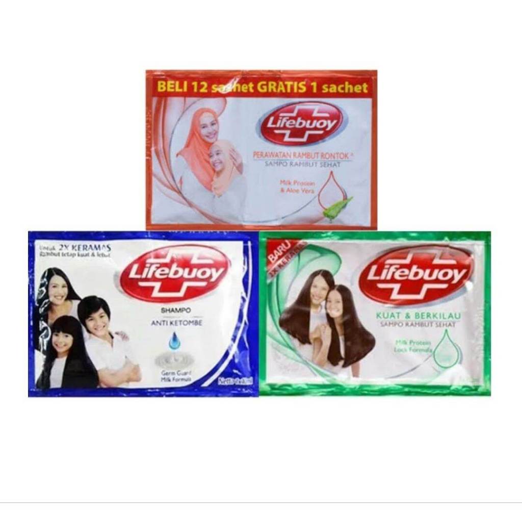 Jual LIFEBUOY SHAMPOO 1 SACHET 9 ML HITAM KUAT BERKILAU HIJAU ANTI ...