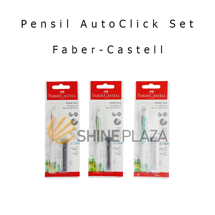 Jual Pensil Mekanik Faber Castell Auto Click Set 0.5mm - Mechanical ...