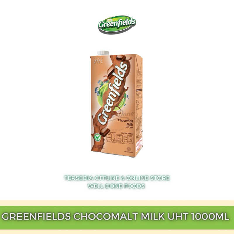 Jual Greenfields UHT Chocomalt Milk 1000ml | Shopee Indonesia