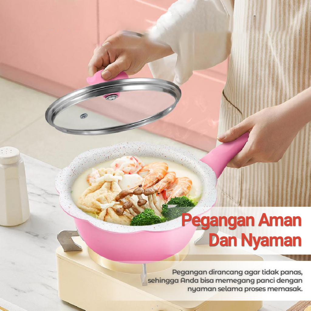 Jual [TERMURAH] Exclusive Panci MPASI 16 cm Anti Lengket dengan Tutup ...