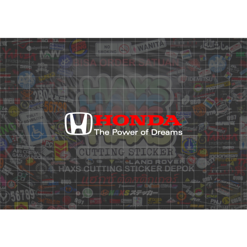 Jual Cutting Sticker Honda Power Dreams Ukuran 10 cm untuk motor mobil ...