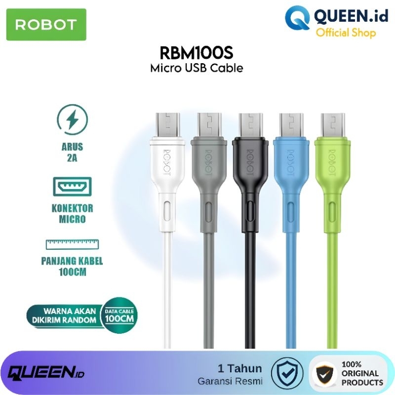 Jual Vivan ROBOT RBM100 Kabel Data Charger Micro USB 2A 1M Fast Charging RBM100S | Shopee Indonesia