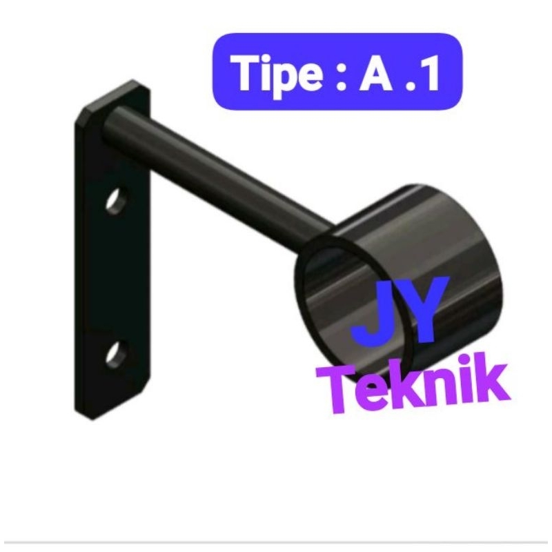 Jual Bracket besi jemuran gantungan baju pakaian tempel dinding besi ...