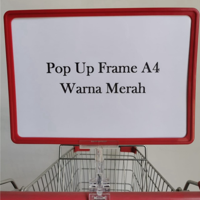 Jual Pop Up Frame Promotion Board Ukuran A4 Jepitan Tiang Promo ...