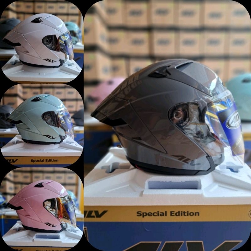 Jual HELM ALV ULTRON PRO SOLID BLACK MATT SINGLE VISOR | Shopee Indonesia