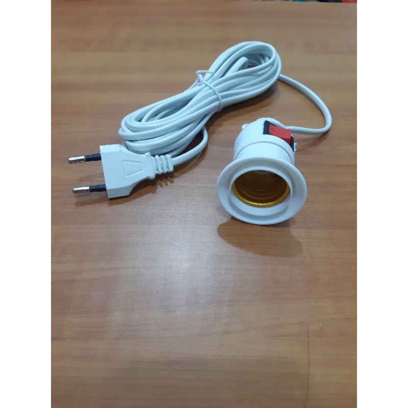 Jual Fitting Lampu / Fitting Gantung Plus Kabel 3 meter dan 5 meter ...