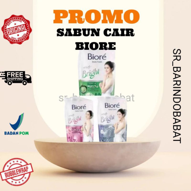 Jual BODY WASH BIORE DENGAN SCRUB BODY FOAM BIORE SABUN MANDI BIORE 220 ...