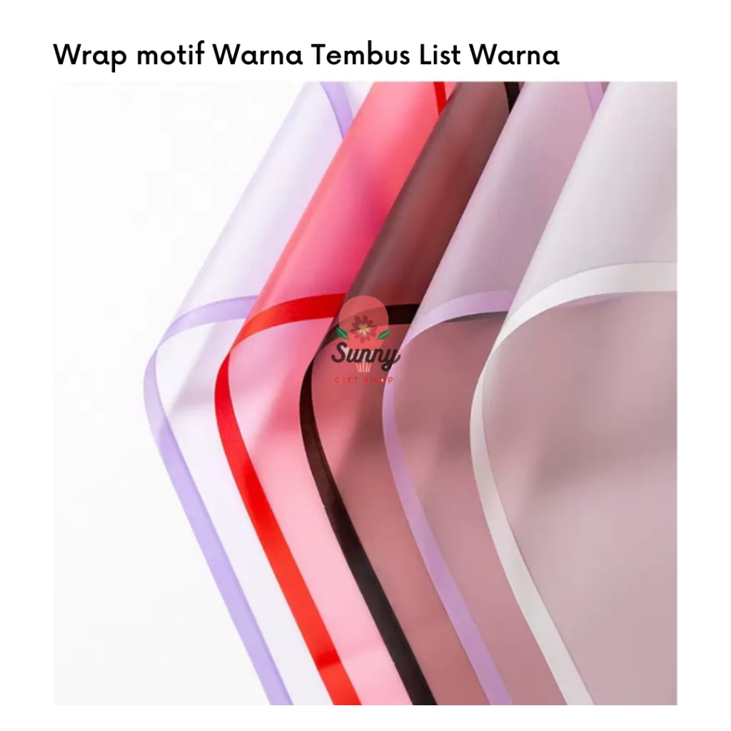 Jual Kertas Wrap motif Warna Tembus List Warna / WRAP TEMBUS LIST ...