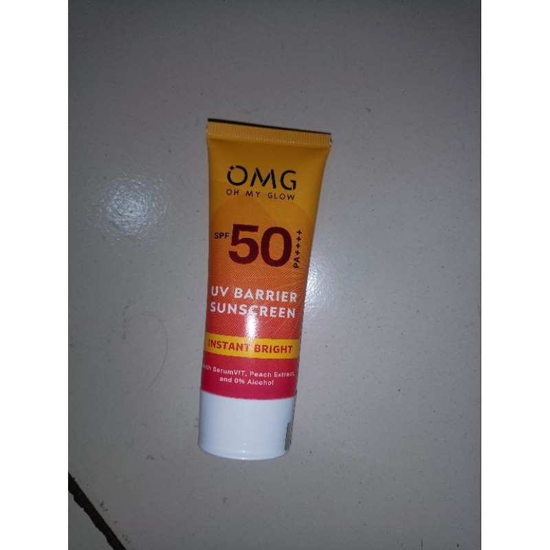 Jual OMG Oh My Glow sunscreen spf 50 pa++++ Uv barrier sunscreen ...