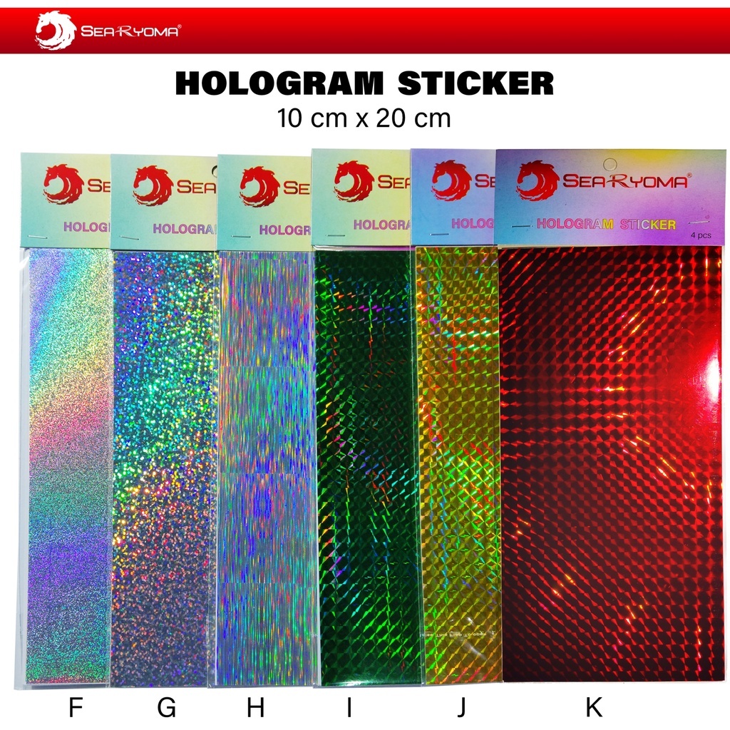 Jual Stiker Hologram 10x20 CM - Harga 1 Bks isi 4 Lembar - Utk Umpan ...