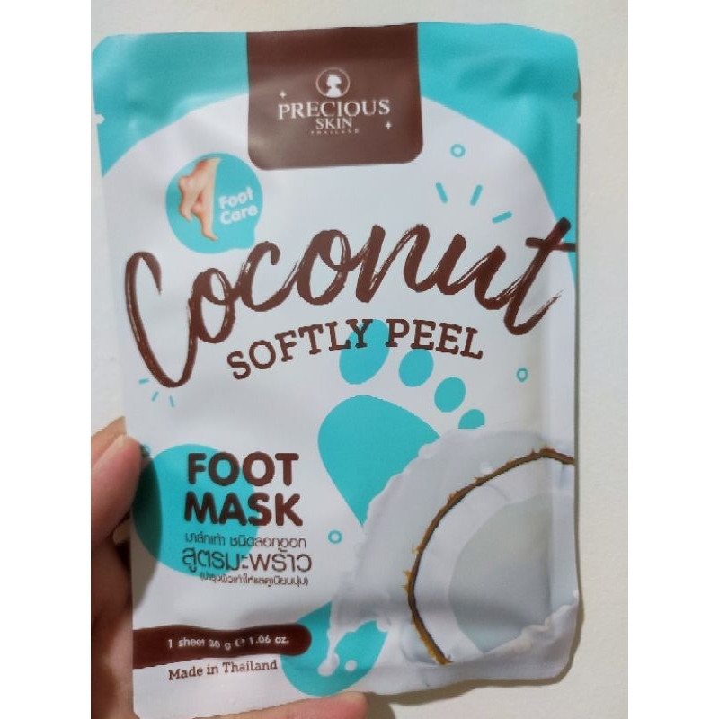 Jual Foot Mask Masker kaki Coconut softly peel foot care thailand ...