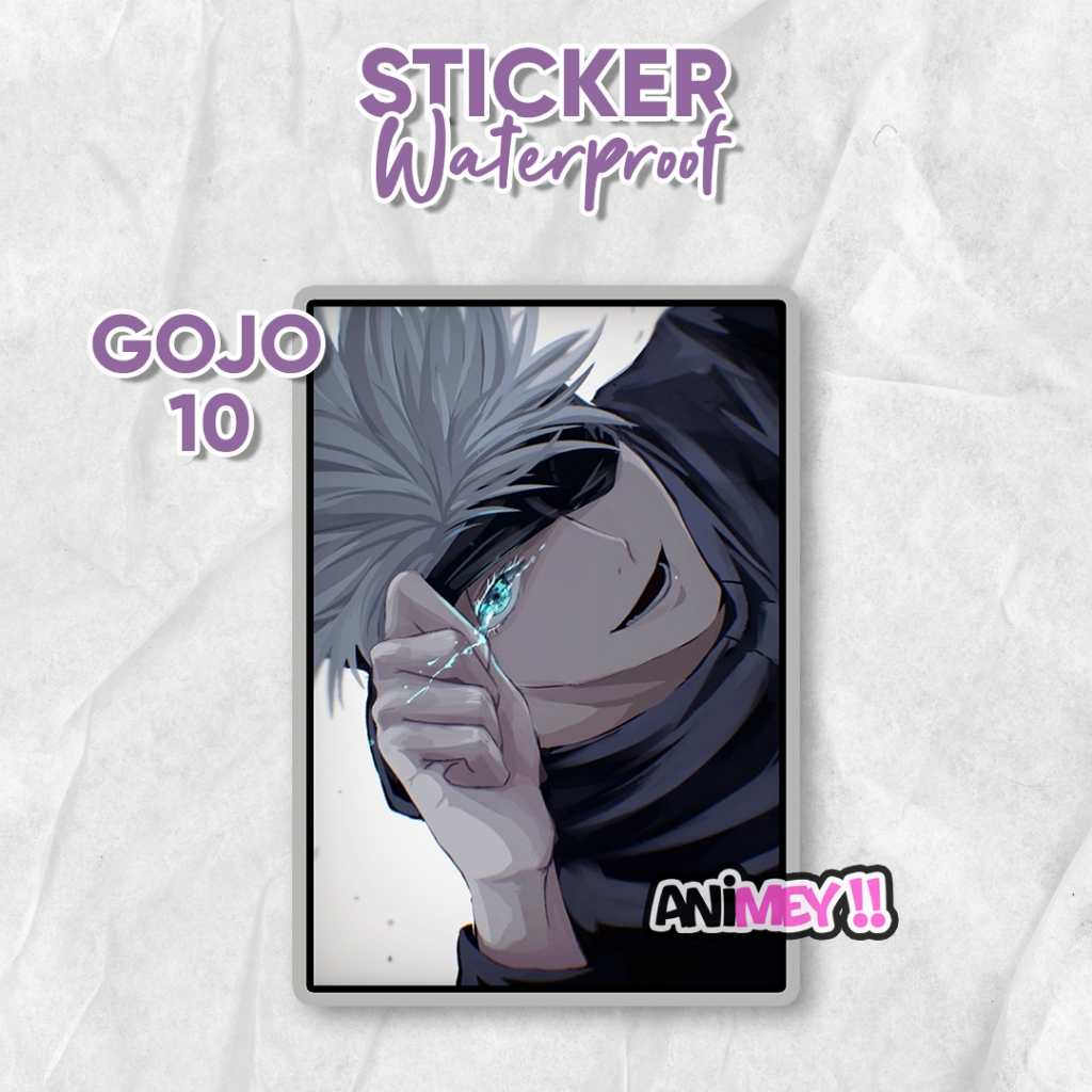 Jual Stiker Gojo Satoru / Sticker Anime Waterproof / Jujutsu Kaisen ...