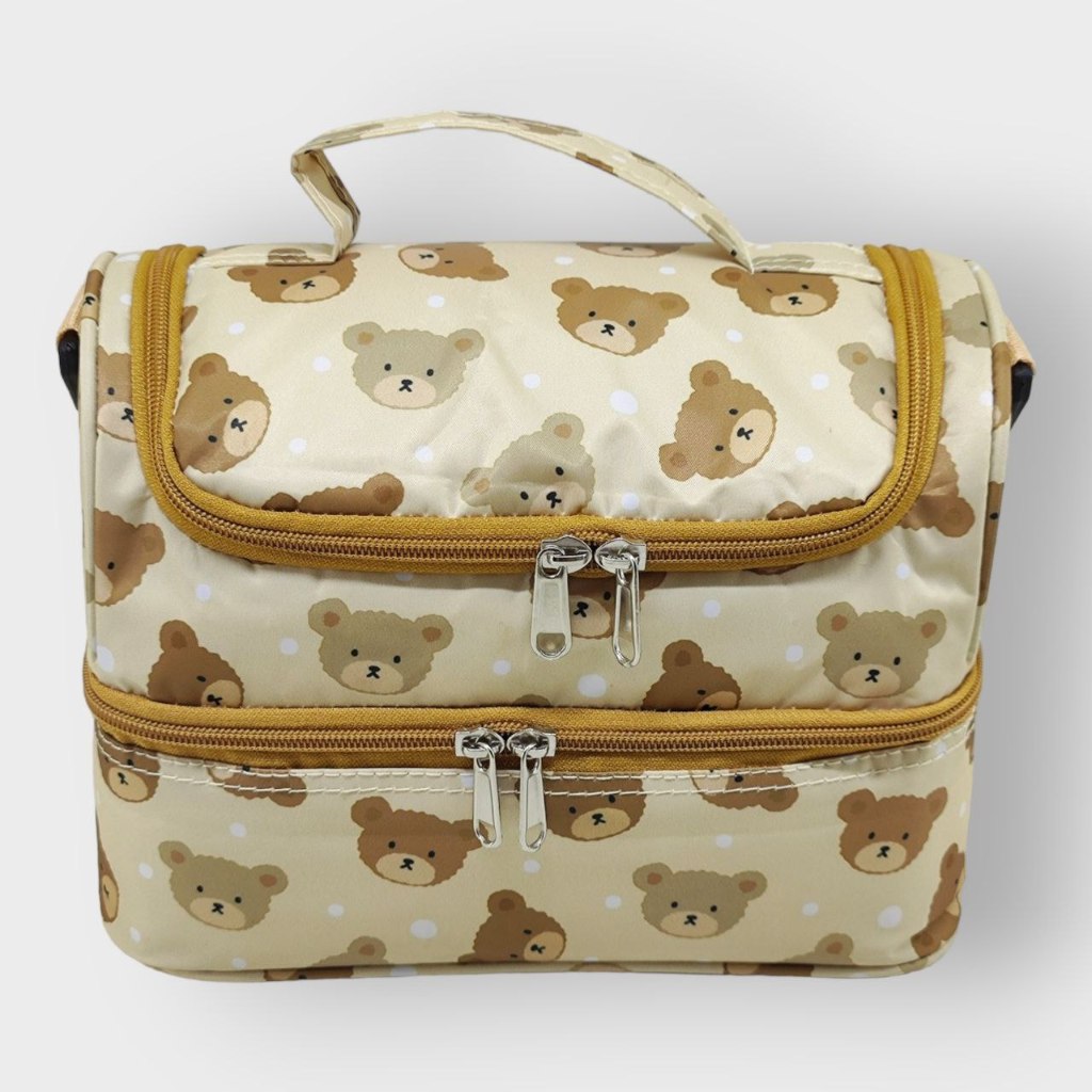 Jual TAS BEKAL SUSUN MEDIIUM PREMIUM MODEL SMIGGLE - BEAR CREAM ...