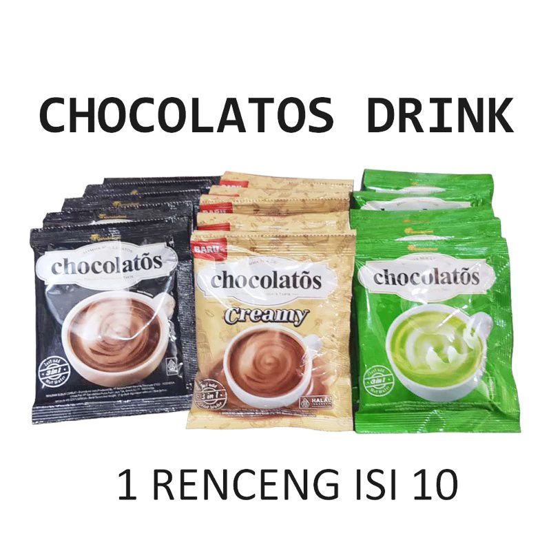 Jual Chocolatos Drink Isi 10 Sachet (RENCENG) / Chocolatos Matcha Drink ...