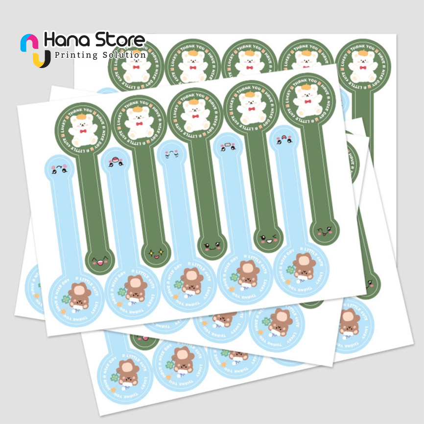 Jual (50 Pcs) Stiker Label Open Me Thank You Have A Nice Day / Stiker ...