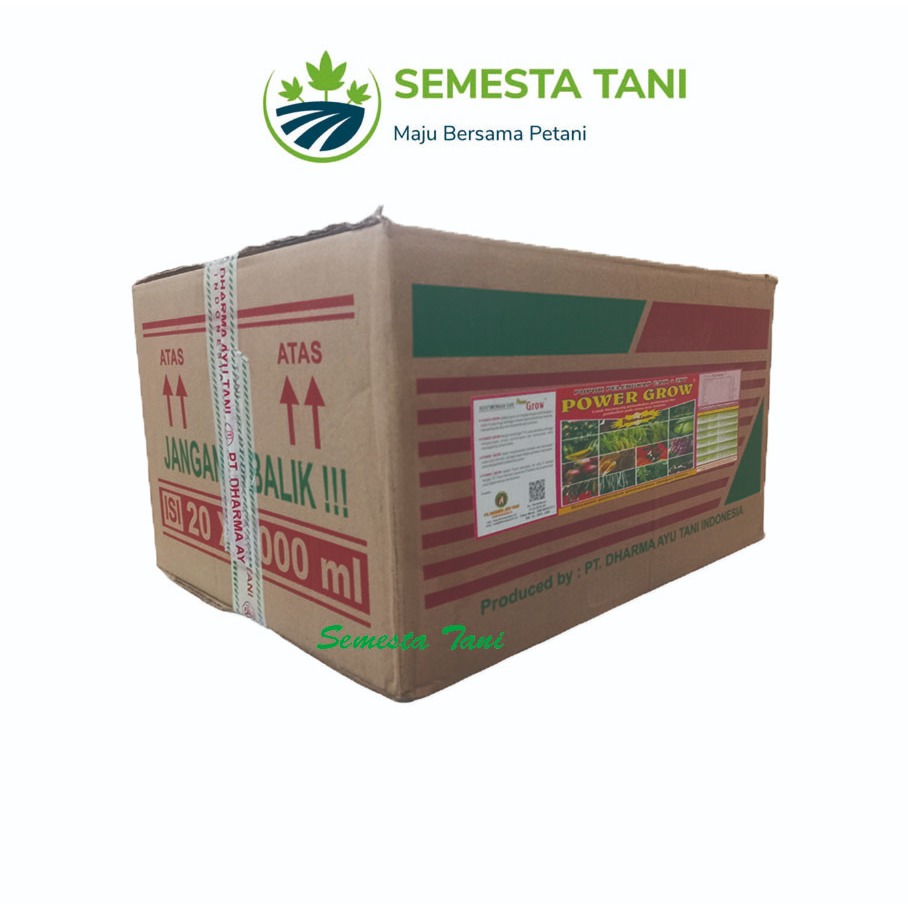 Jual 1 Dus Karton Pupuk Pelengkap Cair POWER GROW 1 liter - 1 Dus isi 20 Botol | Shopee Indonesia